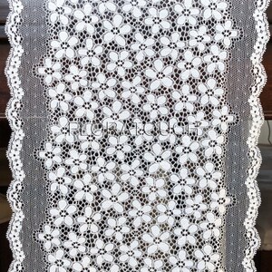 Ivory Floral Lace Table Runner Wedding Table Runner 9.25" Wide ...