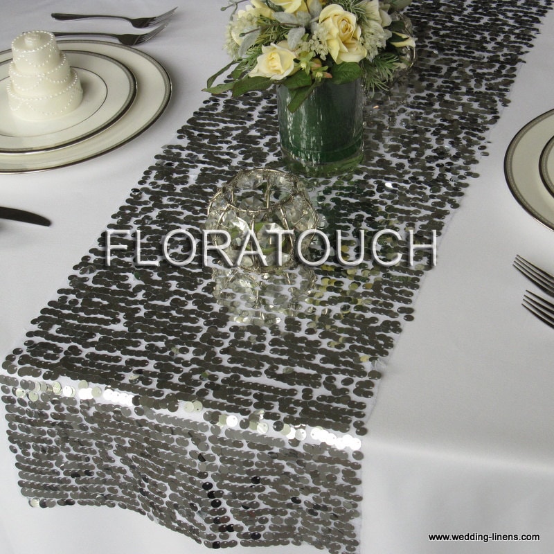 Silver Sequin Linen - Etsy
