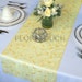 Yellow Swirl Organza Table Runner - Etsy