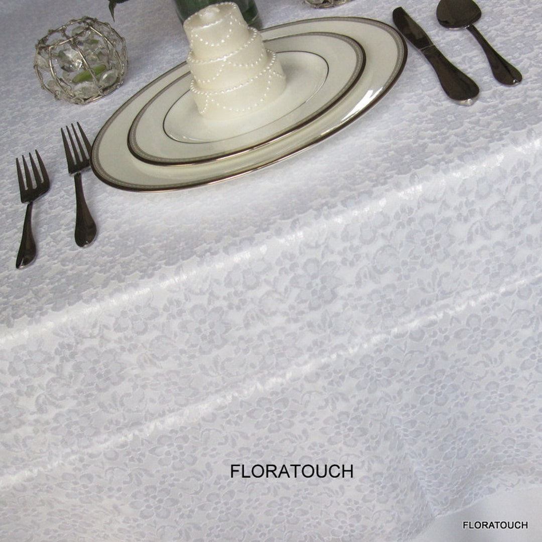 Lace Wedding Table Overlay 72in by 72in Square - Many Colors Available ...