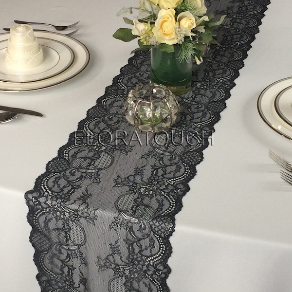 Black Table Runner - Etsy