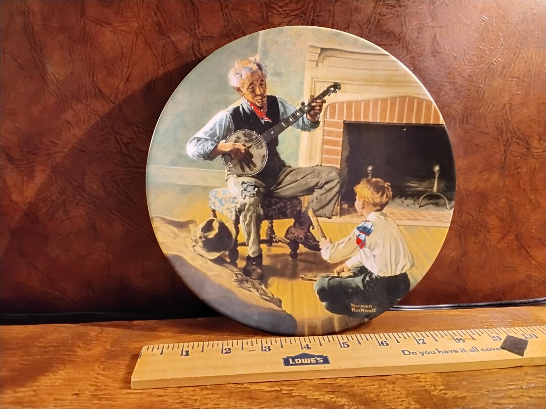 Norman Rockwell "the BANJO Player" - Etsy