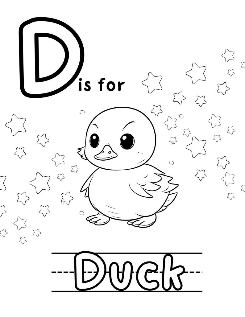 Kids Coloring Pages - Etsy