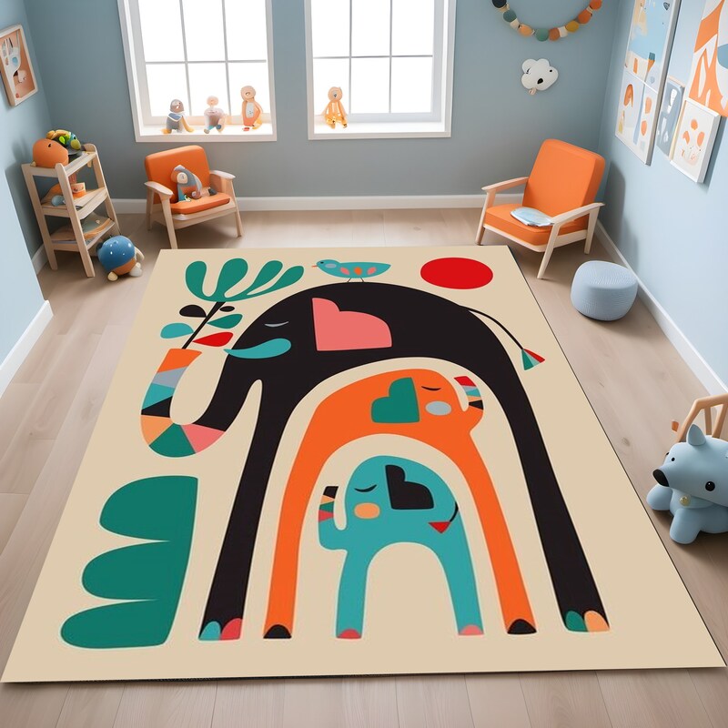 Elephant Rug - Etsy