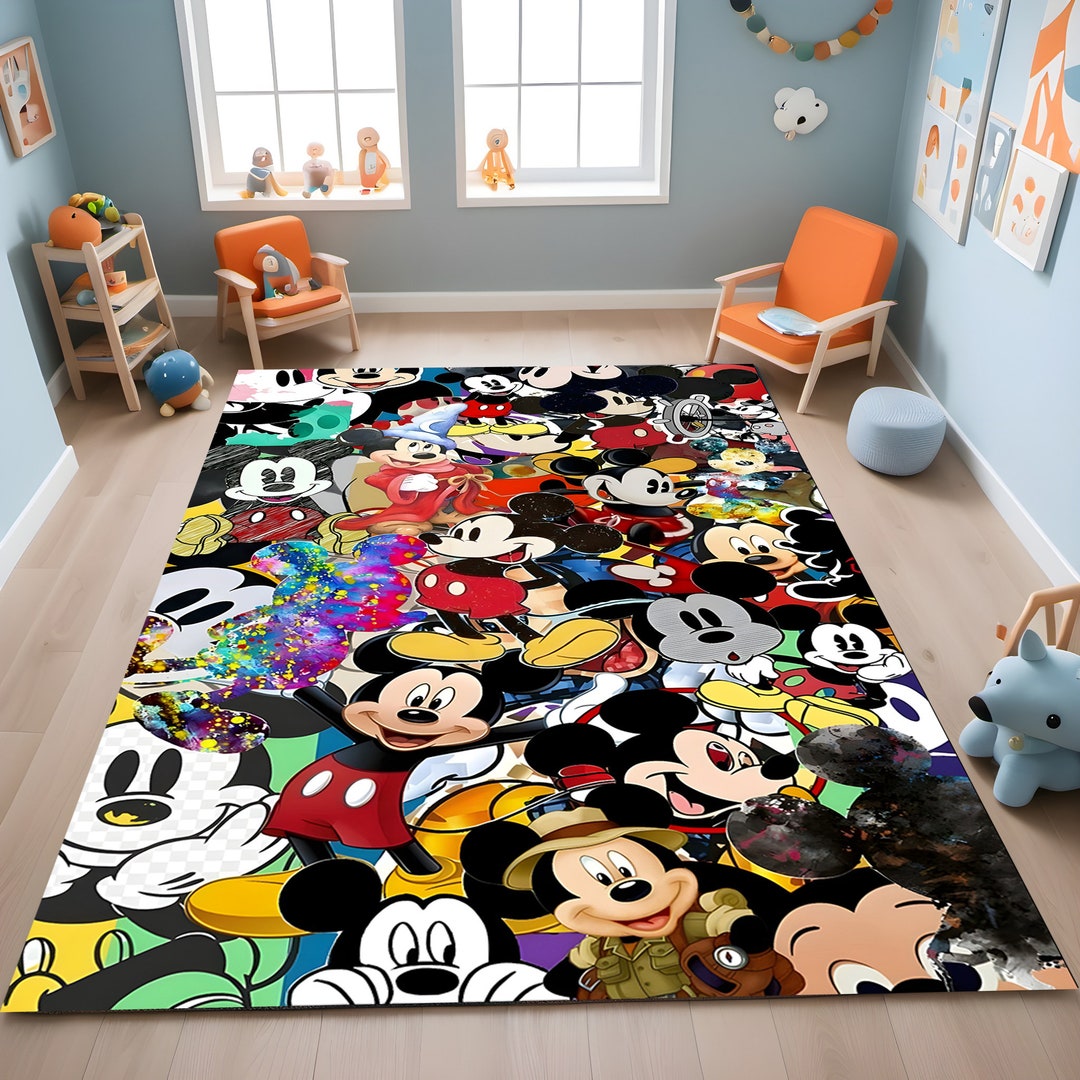 Cartoon Rug,character Carpet,children's Room Rug,cartoon Characters Rug ...