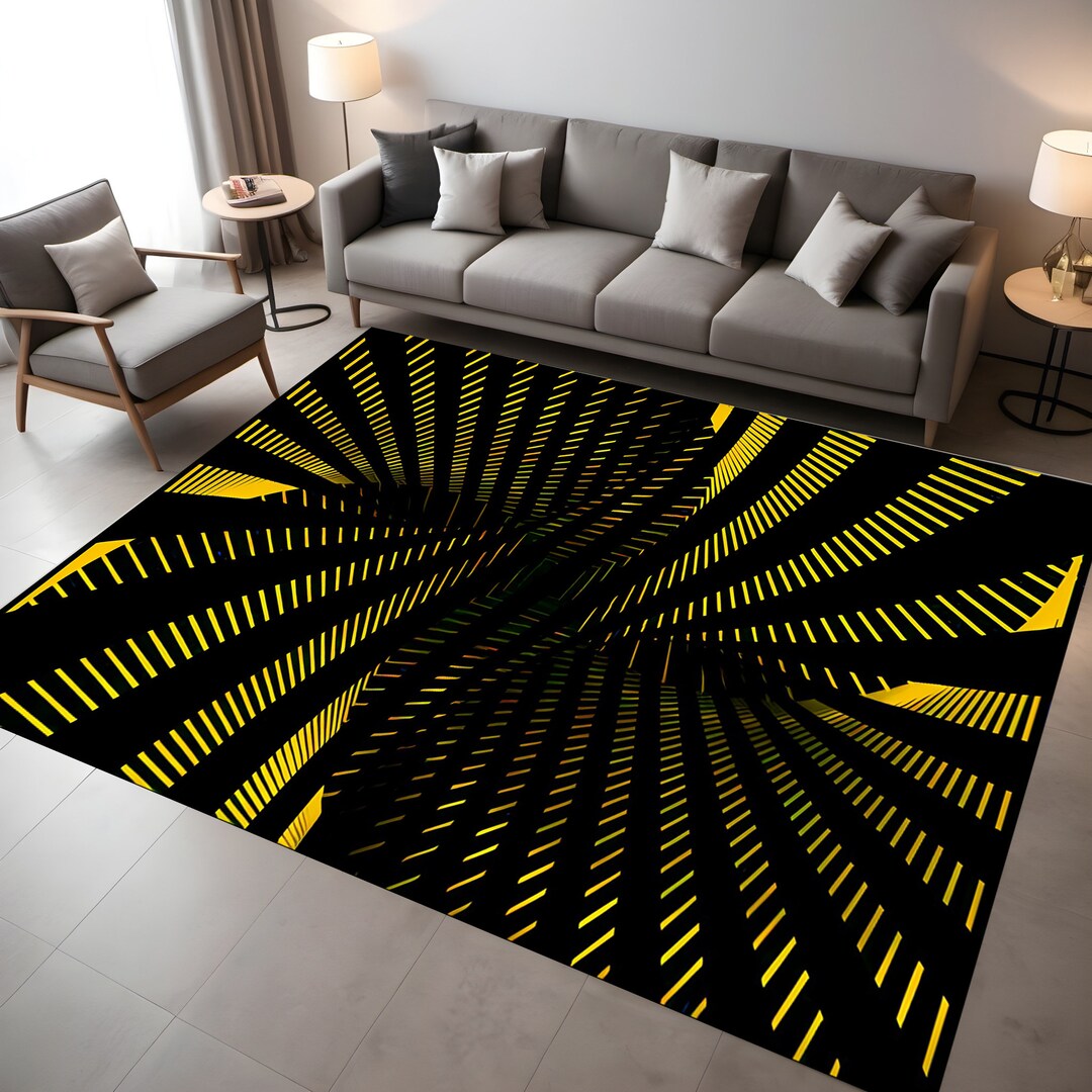 Futuristic Rug,3d Illusion Floor Mat,optical Illusion Carpet,living ...