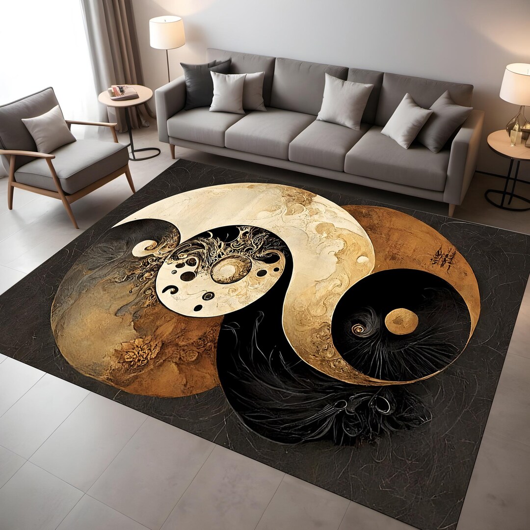 Yin-yang Rug,cosmic Rug,luxury Cosmic Rug,spiritual Carpet,zen Decor ...