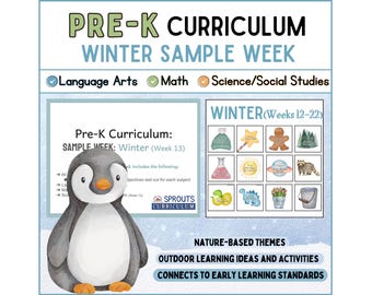 Pre-k Curriculum Spring Sample Week | Nature-based Outdoor Learning ...
