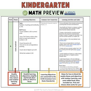 Preschool, Pre-k, and Kindergarten Curriculum BUNDLE | Year-long ...
