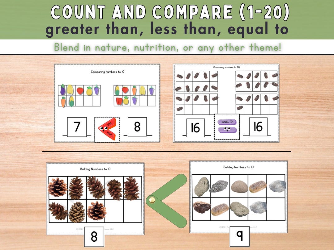 Count and Compare Numbers 1-20 | Number Value Counting Games | Greater ...