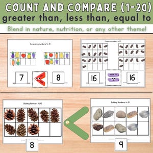 Count and Compare Numbers 1-20 | Number Value Counting Games | Greater ...