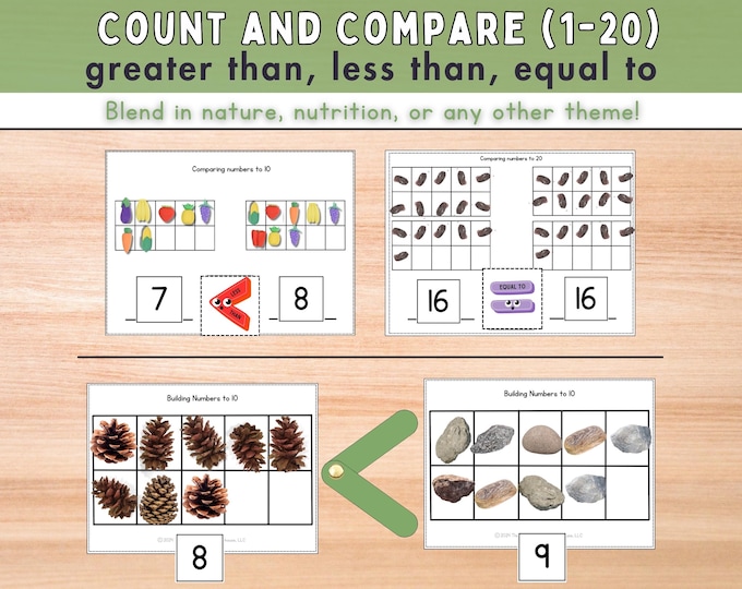 Count and Compare Numbers 1-20 | Number Value Counting Games | Greater ...