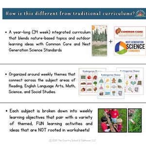 Kindergarten Curriculum Winter Sample Week | Nature-based Outdoor ...
