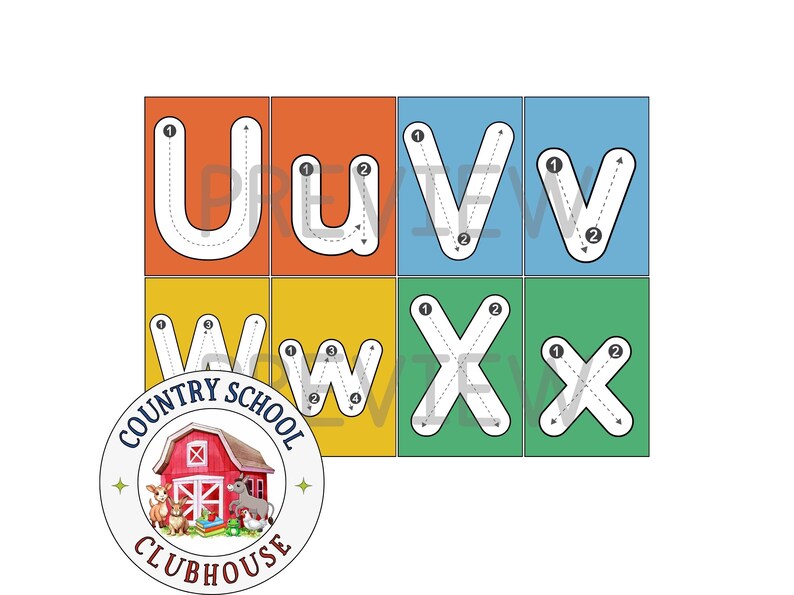 Alphabet ABC Letter Formation Flashcards | Handwriting | Orton ...