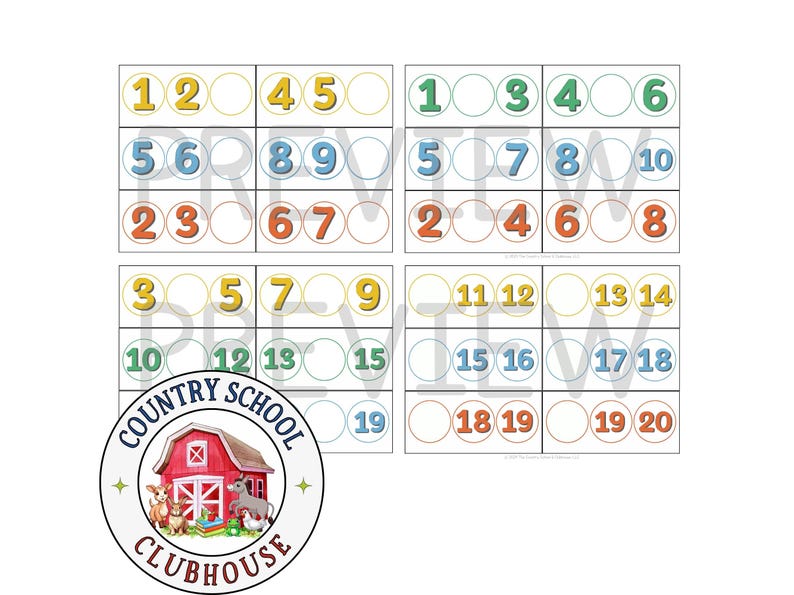 Missing Numbers 1-20 | Counting, Number Order | Preschool, Pre-k ...