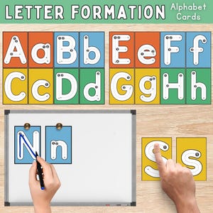 Alphabet ABC Letter Formation Flashcards | Handwriting | Orton ...
