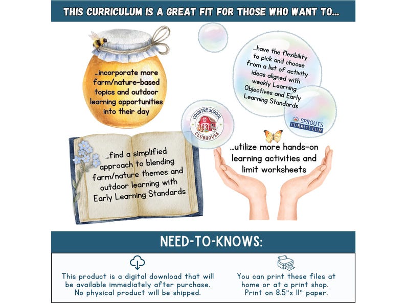 Kindergarten Curriculum Winter Sample Week | Nature-based Outdoor ...