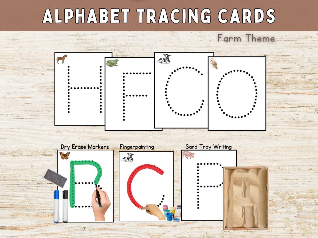 Letter Tracing Alphabet Cards | Letter Formation | Handwriting Practice ...