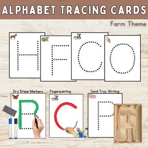 Letter Tracing Alphabet Cards | Letter Formation | Handwriting Practice ...