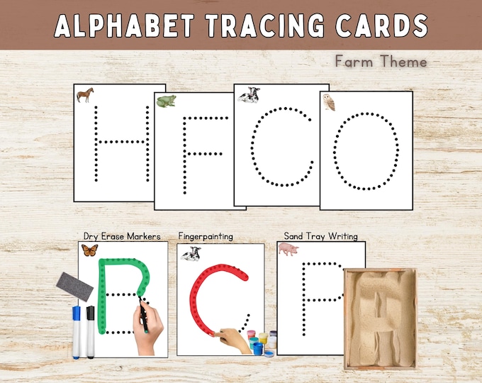 Letter Tracing Alphabet Cards | Letter Formation | Handwriting Practice ...