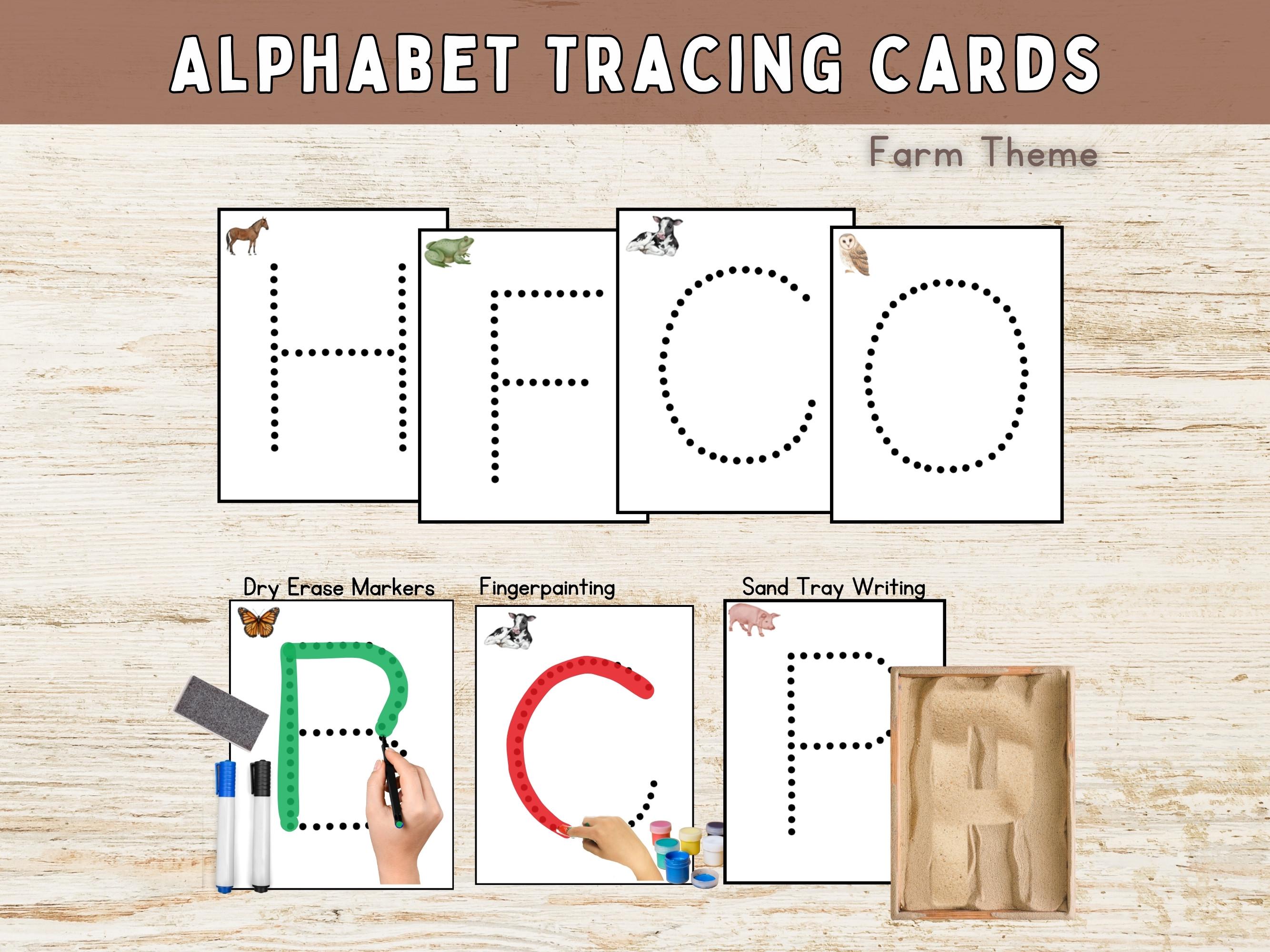 Letter Tracing Alphabet Cards | Letter Formation | Handwriting Practice ...