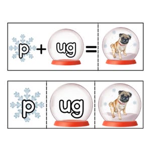 Winter Weather Onset and Rime Matching Cards | Orton Gillingham Phonics ...