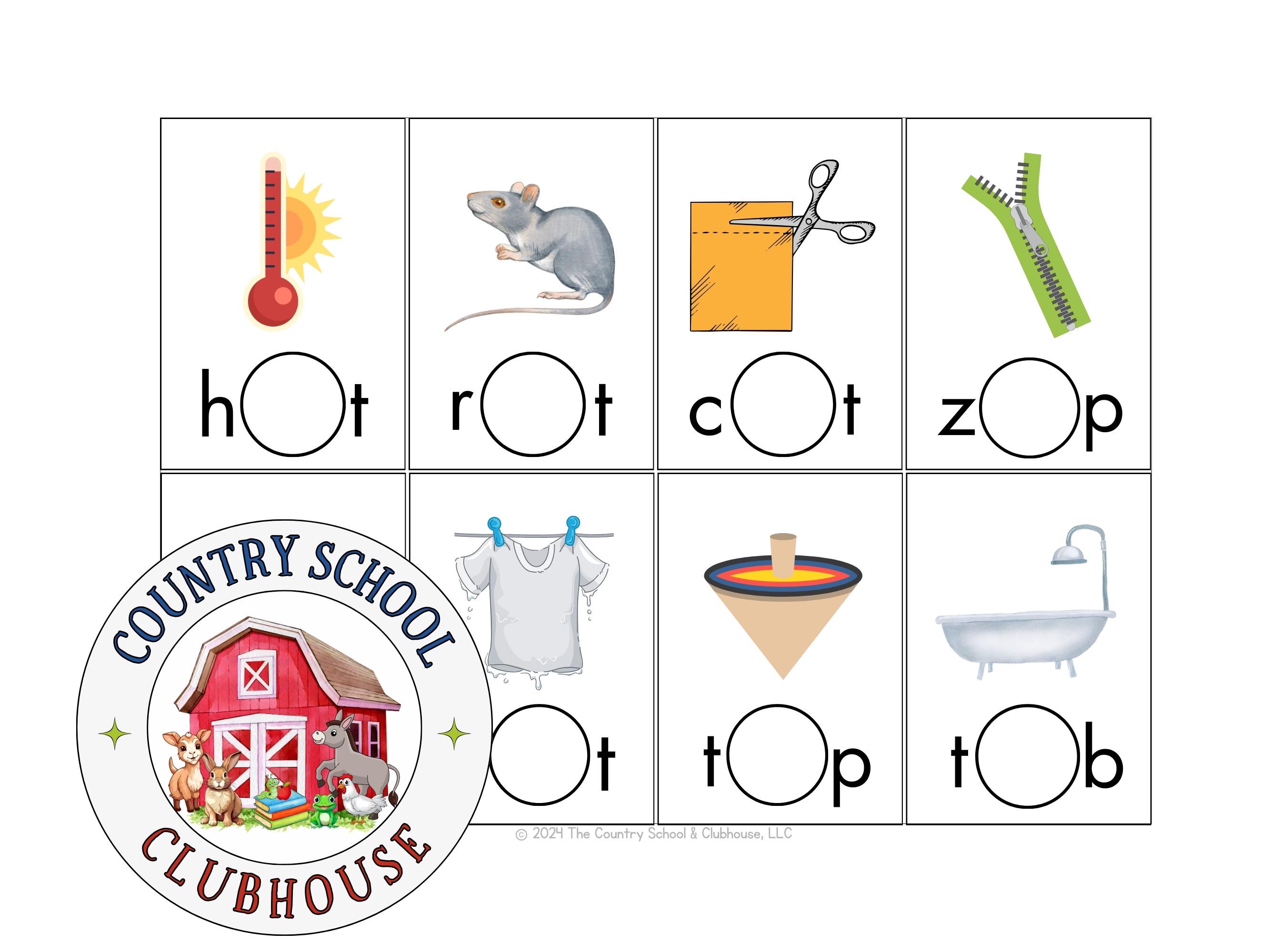 CVC Missing Letter Flashcards | Orton Gillingham Phonics | Homeschool ...