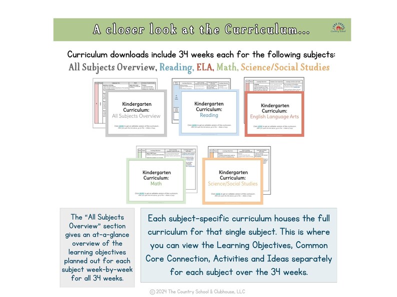 Kindergarten Curriculum | Year-long | Nature-based Outdoor Learning ...