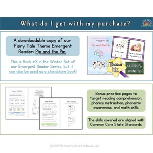 Fairy Tales Theme Emergent Reader Book | Letter P | Orton Gillingham ...