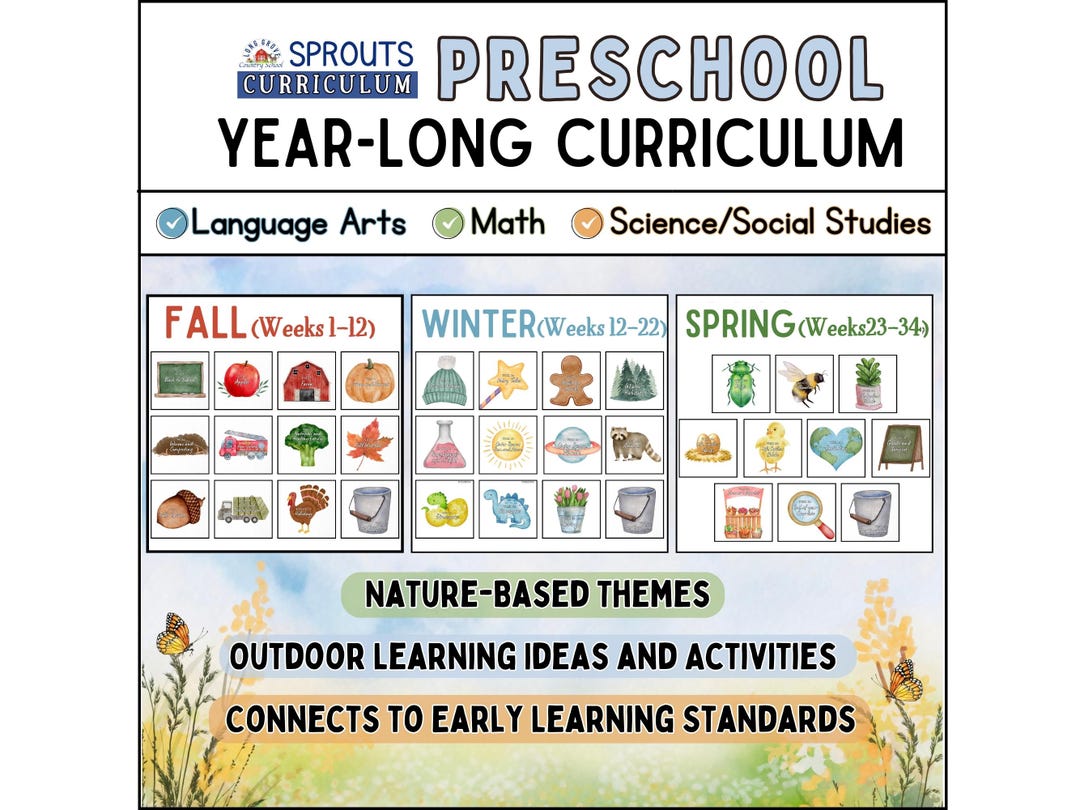 Preschool Curriculum | Year-long | Nature-based Outdoor Learning ...
