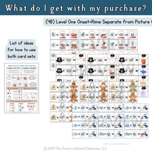 Winter Weather Onset and Rime Matching Cards | Orton Gillingham Phonics ...