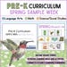 Pre-k Curriculum Spring Sample Week | Nature-based Outdoor Learning ...