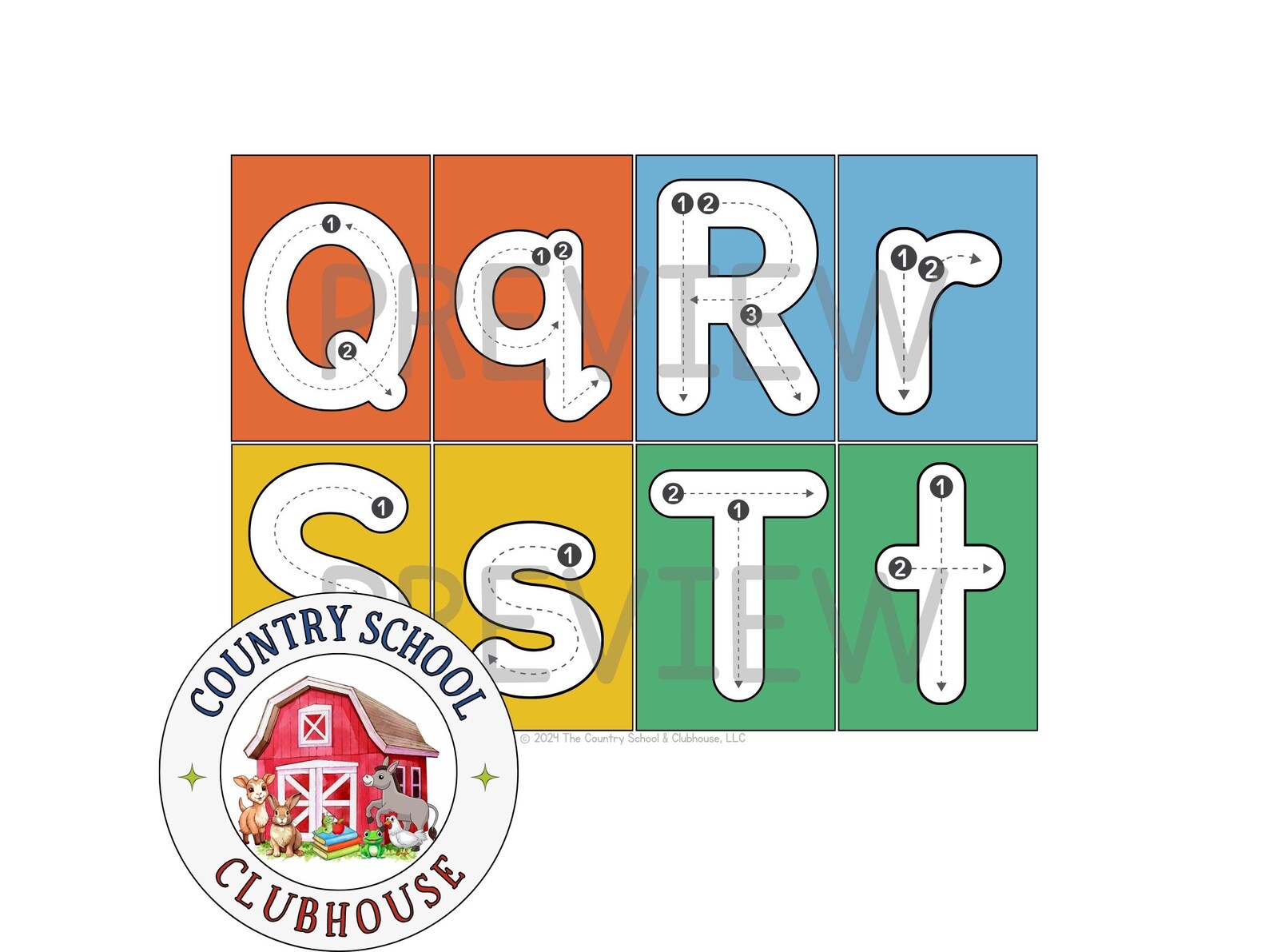 Alphabet ABC Letter Formation Flashcards | Handwriting | Orton ...