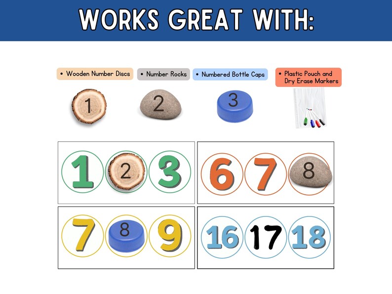 Missing Numbers 1-20 | Counting, Number Order | Preschool, Pre-k ...