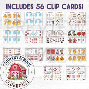 Comparing Numbers Clip Cards | Greater Than, Less Than, Equal to ...