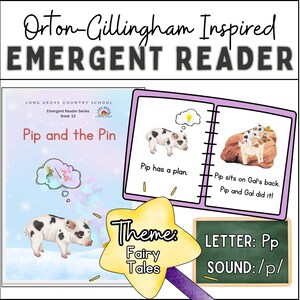 Fairy Tales Theme Emergent Reader Book | Letter P | Orton Gillingham ...
