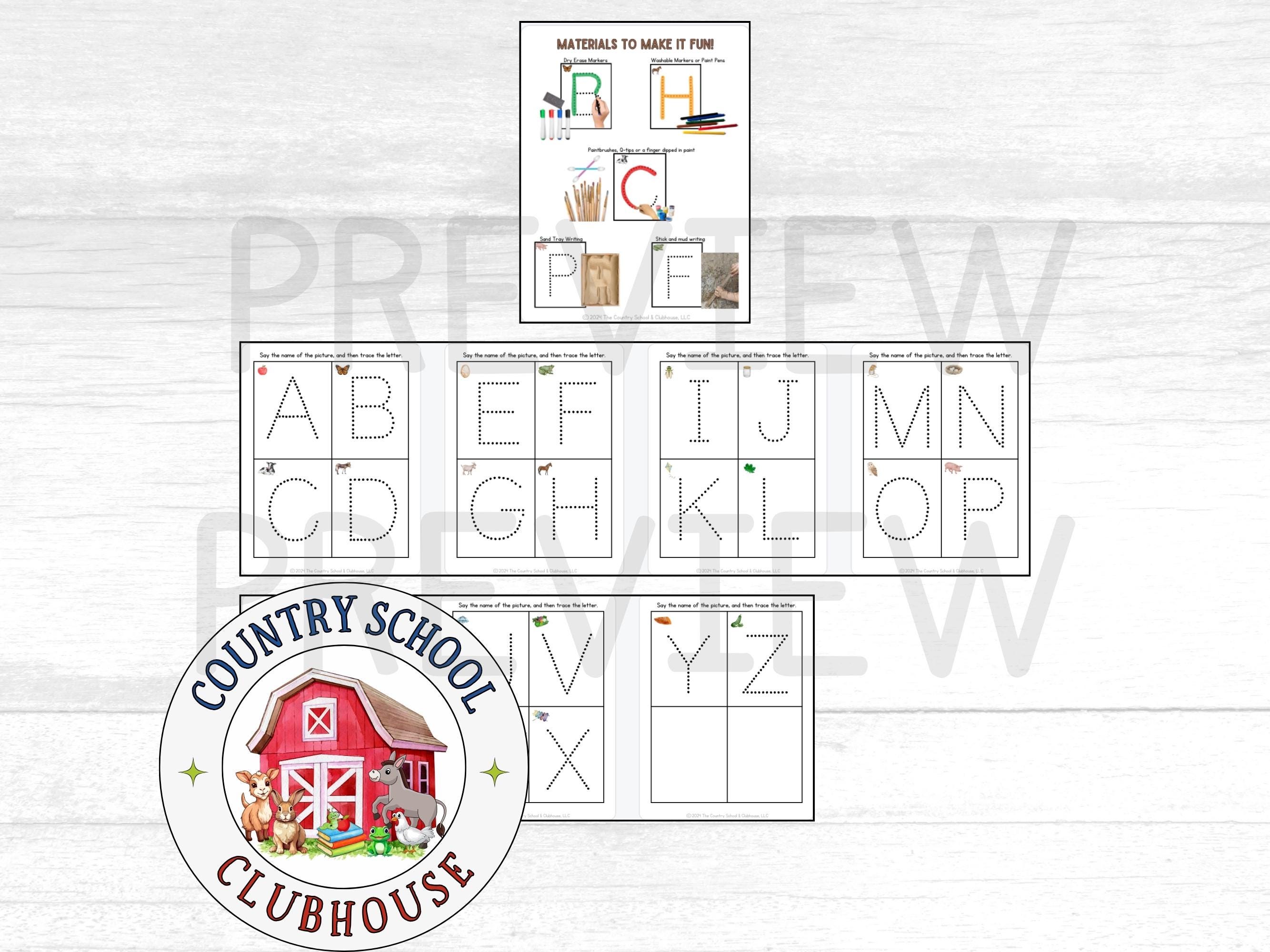 Letter Tracing Alphabet Cards | Letter Formation | Handwriting Practice ...