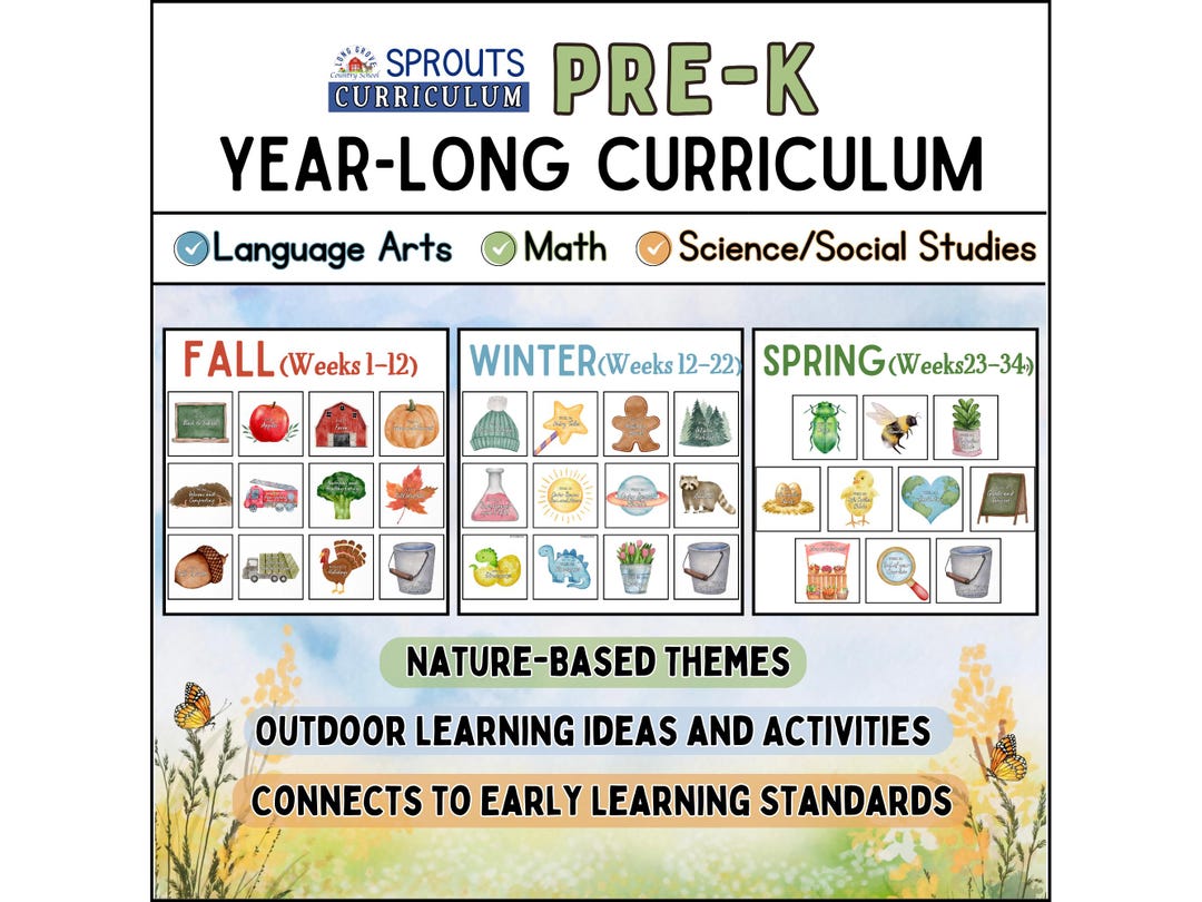 Pre-k Curriculum | Year-long | Nature-based Outdoor Learning | Hands-on ...