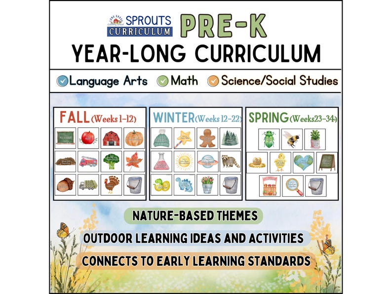 Pre-k Curriculum | Year-long | Nature-based Outdoor Learning | Hands-on ...
