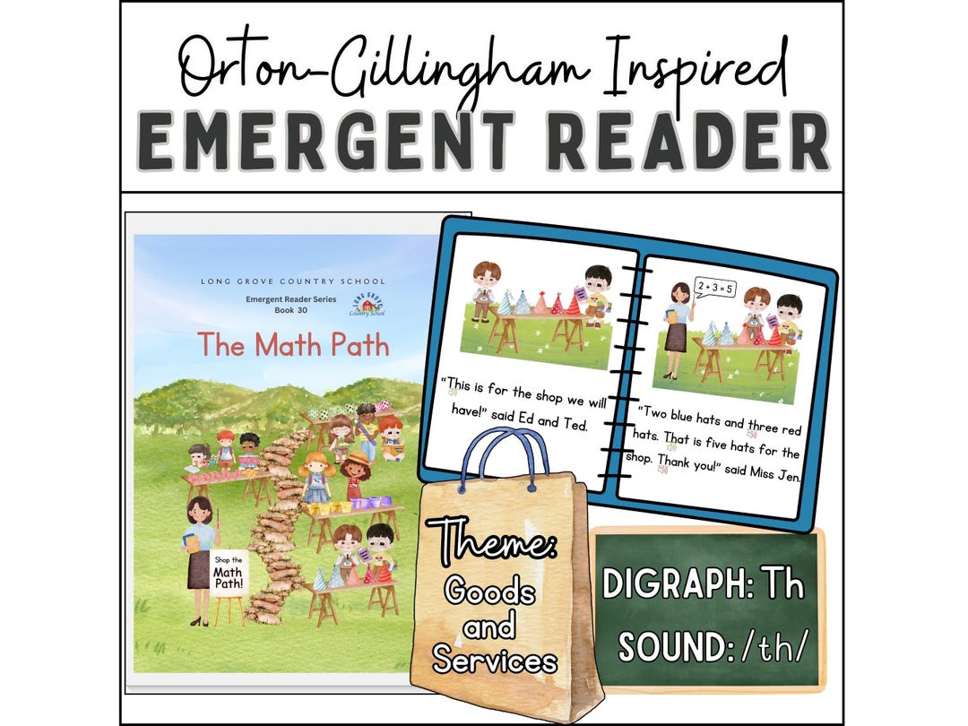 Farmers' Market, Goods and Services Emergent Reader Book | Digraph Th ...
