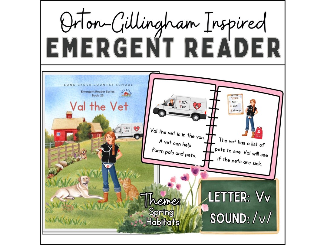 Spring Habitats Theme Emergent Reader Sample Book | Letter V | Orton ...
