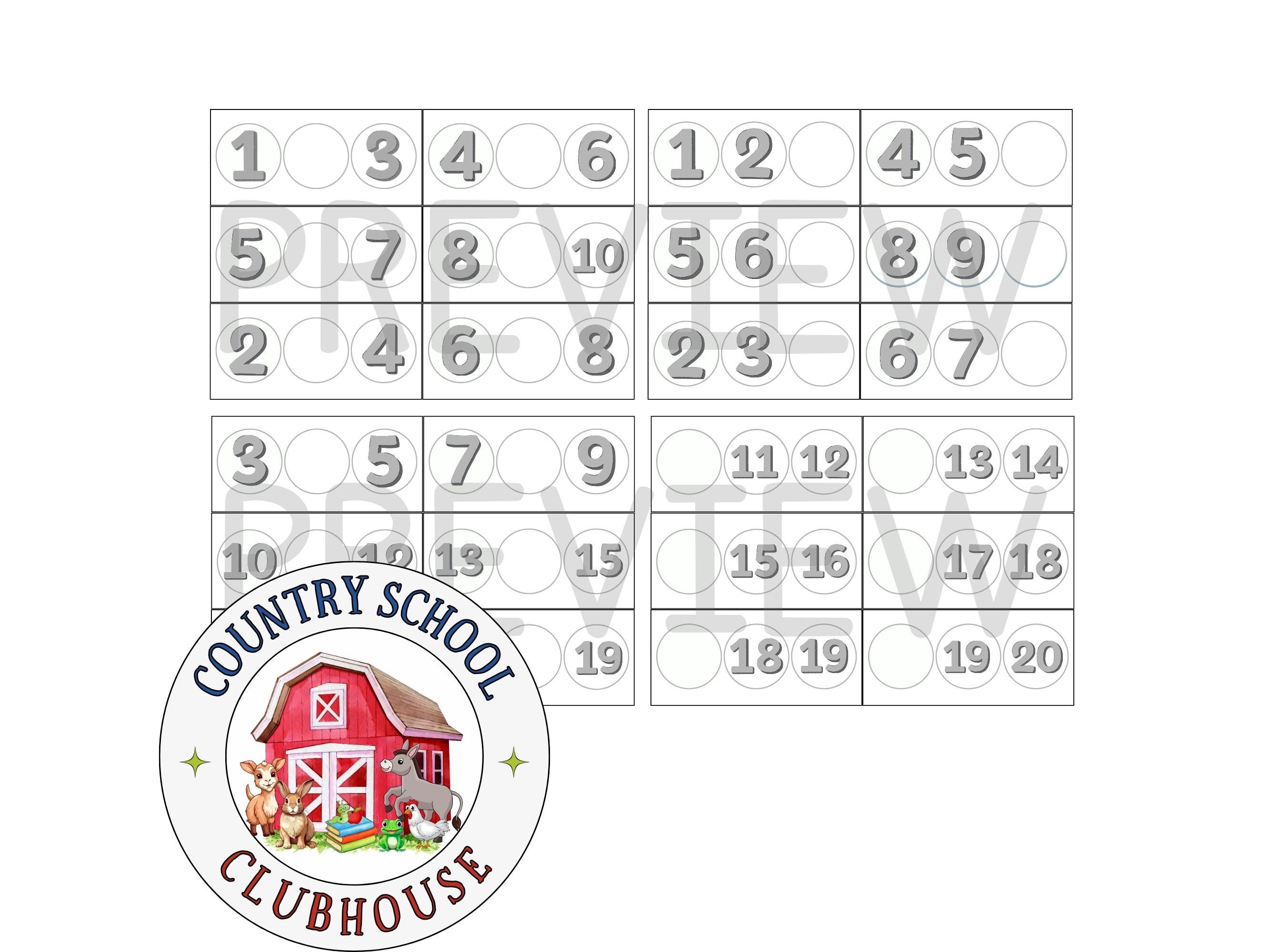 Missing Numbers 1-20 | Counting, Number Order | Preschool, Pre-k ...