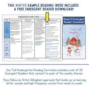 Kindergarten Curriculum Winter Sample Week | Nature-based Outdoor ...