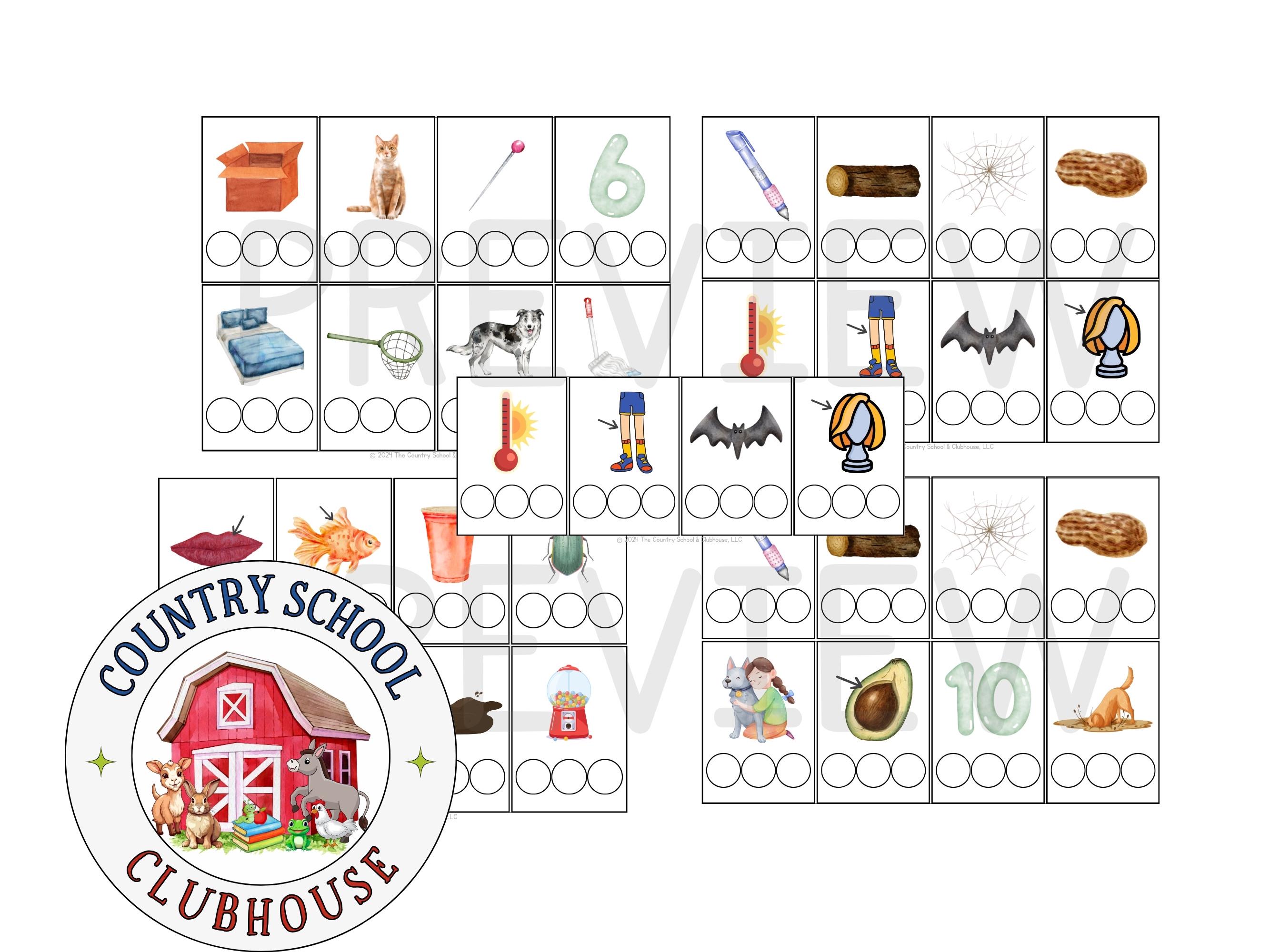 CVC Spelling Flashcards | Orton Gillingham Phonics | Homeschool ...