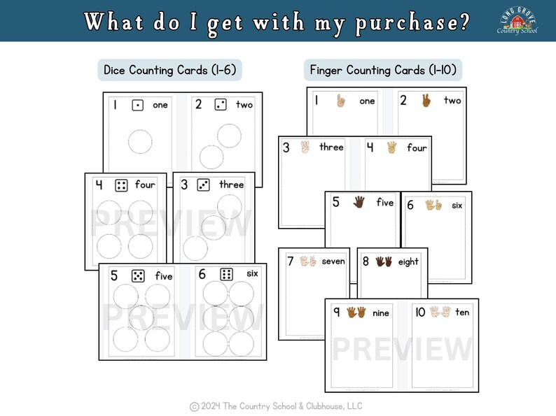 Counting, Comparing Ten Frame Numbers 1-20 BUNDLE | Nature-based Math ...