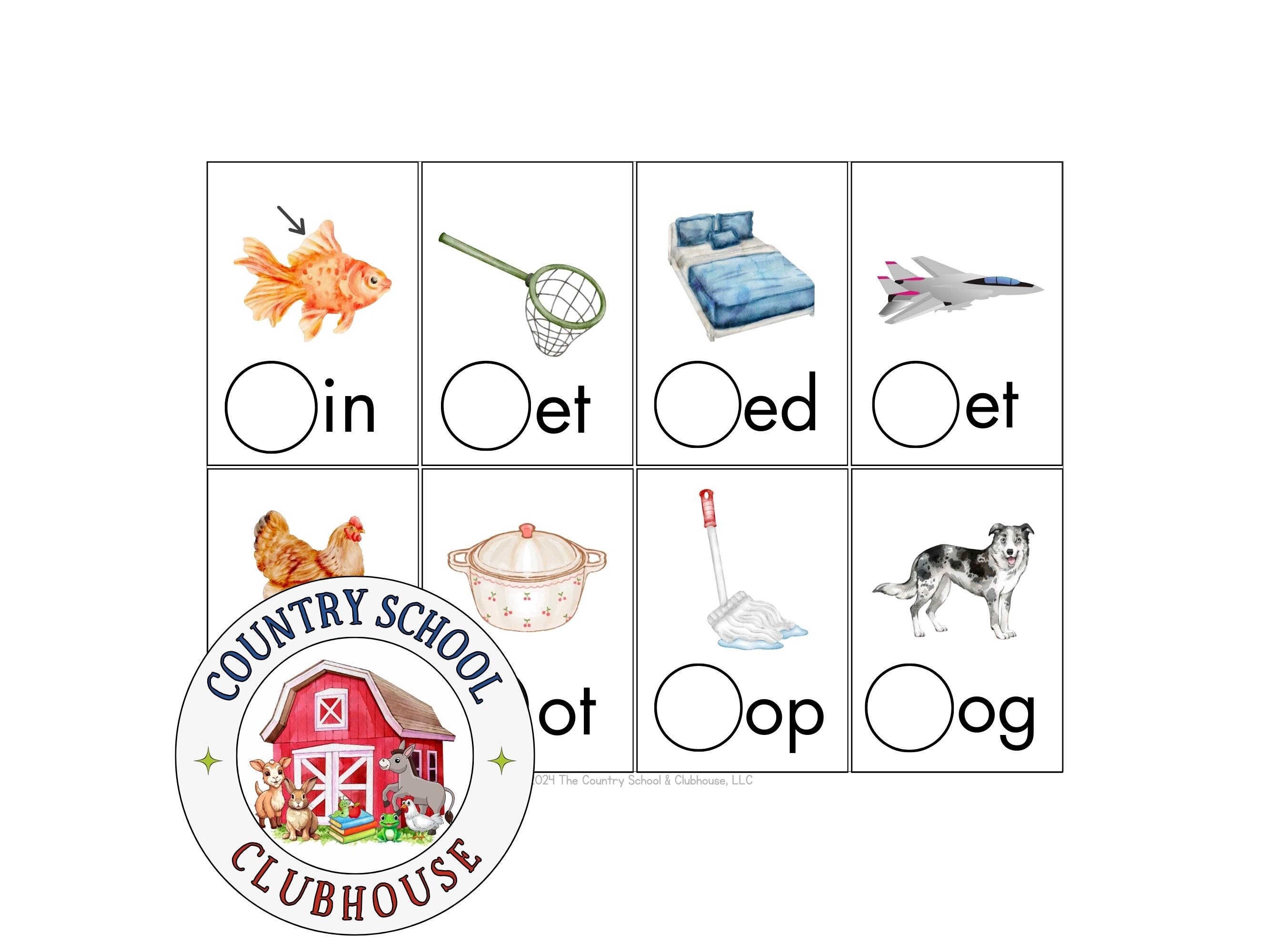 CVC Missing Letter Flashcards | Orton Gillingham Phonics | Homeschool ...
