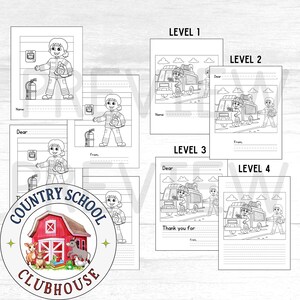 Firefighter Theme Writing Paper | Fire Safety Week | Friendly Letter ...