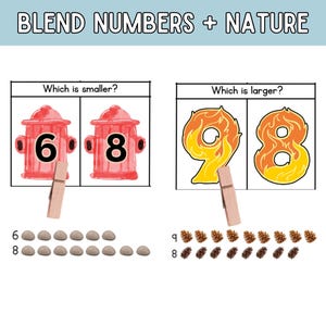 Comparing Numbers Clip Cards | Greater Than, Less Than, Equal to ...