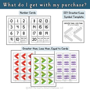 Counting, Comparing Ten Frame Numbers 1-20 BUNDLE | Nature-based Math ...