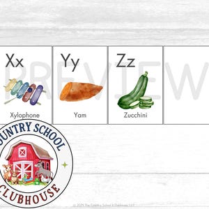 Alphabet ABC Flashcards | Farm Theme | Letter Recognition | Orton ...